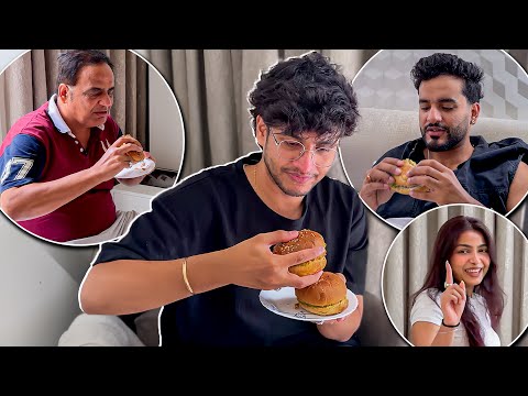 Hum sabne ki ghar mein Burger party 