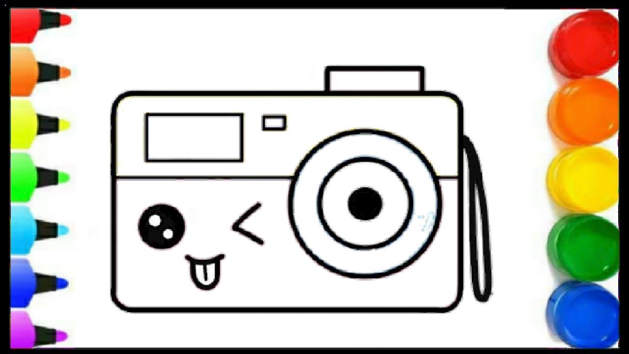 Camera drawing for kids - YouTube
