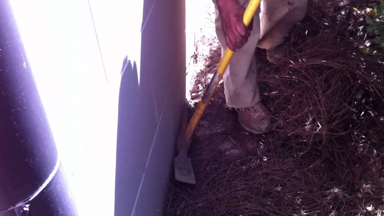 Trench and Treat Termite Treatment part 1 - YouTube