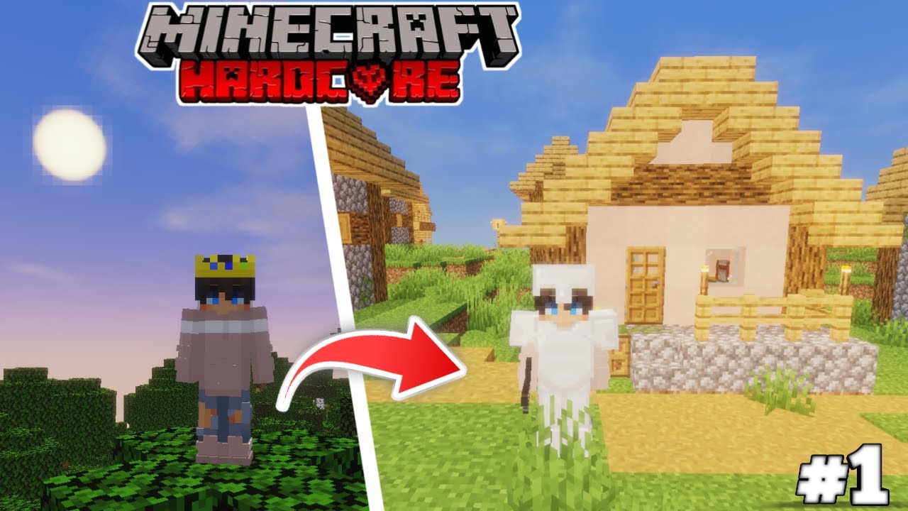 A new start in hard-core world aj to Bach gya bhai minecraft hard-core episode 1 - YouTube