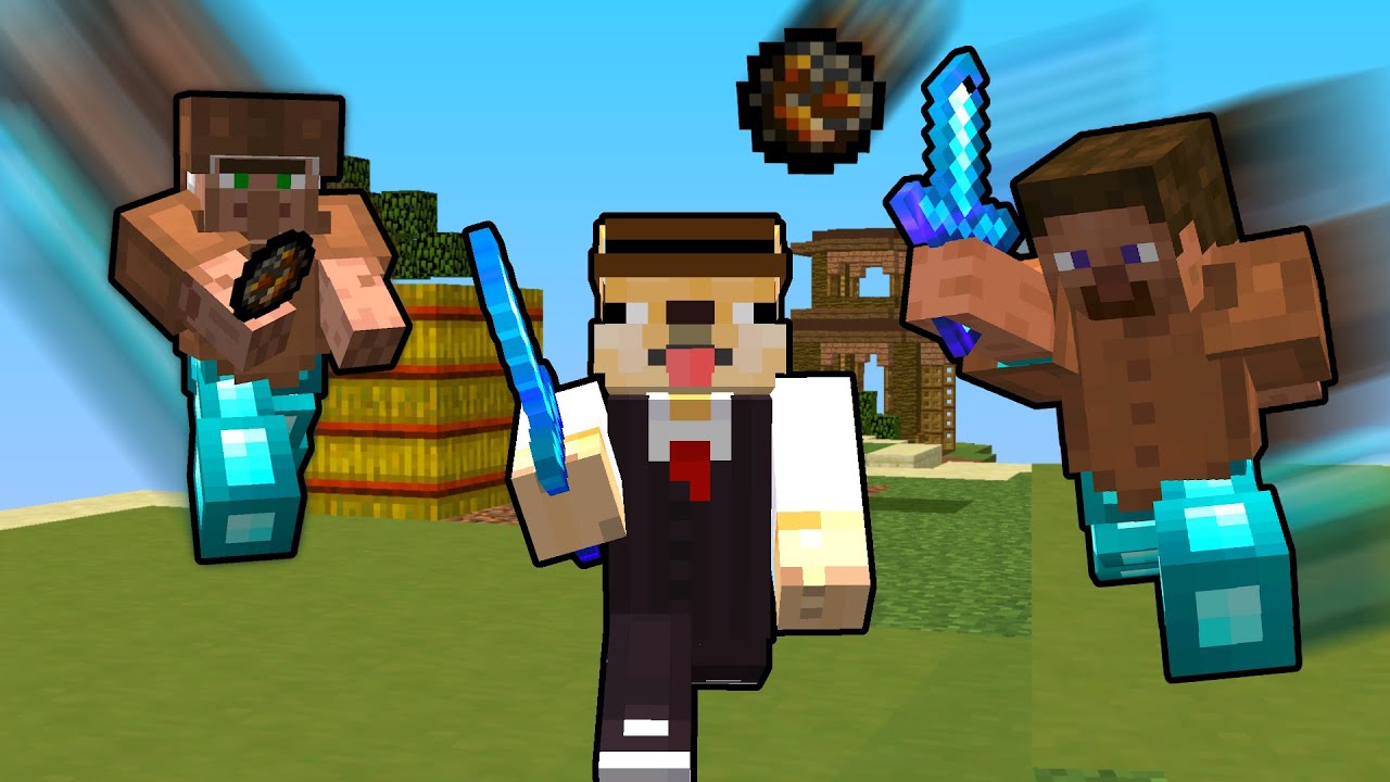 Minecraft Pro VS 2 Hitmen (Fireball Royale) - YouTube