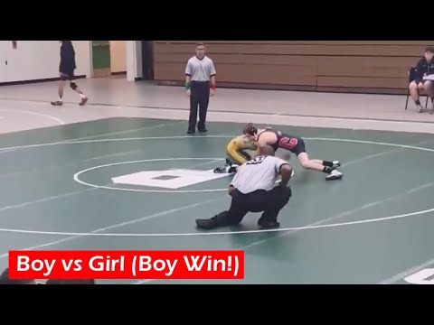 Wrestling Boy vs Girl (Boy Win!) - YouTube