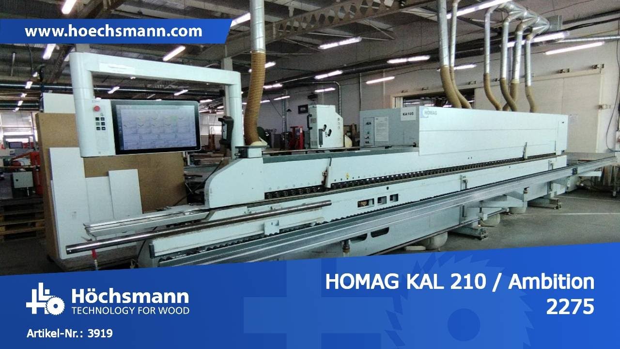 HOMAG KAL 210 / Ambition 2275 (Höchsmann Klipphausen) - YouTube