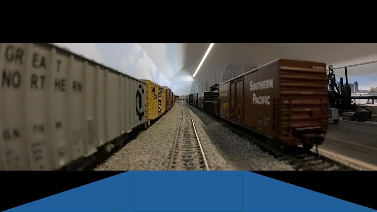 Progress 251216 - Cleveland Interchange - Cab view of HO Model Railroad ...