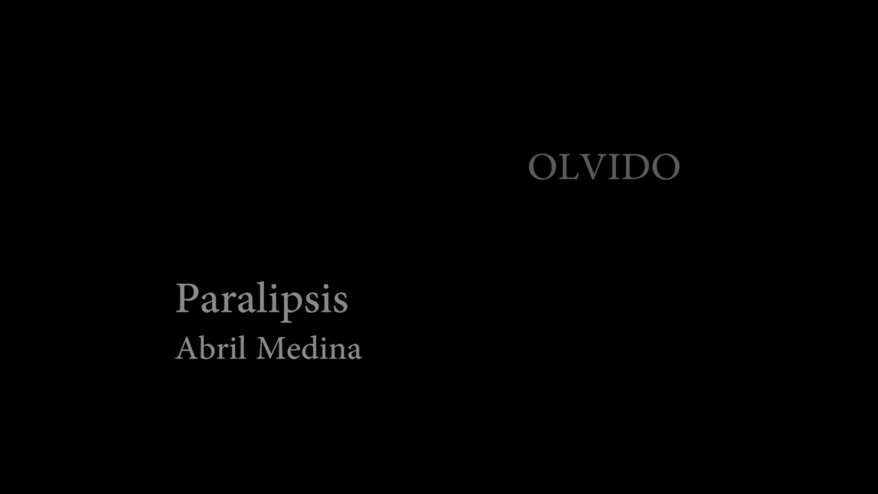 Videopoema Paralipsis - YouTube