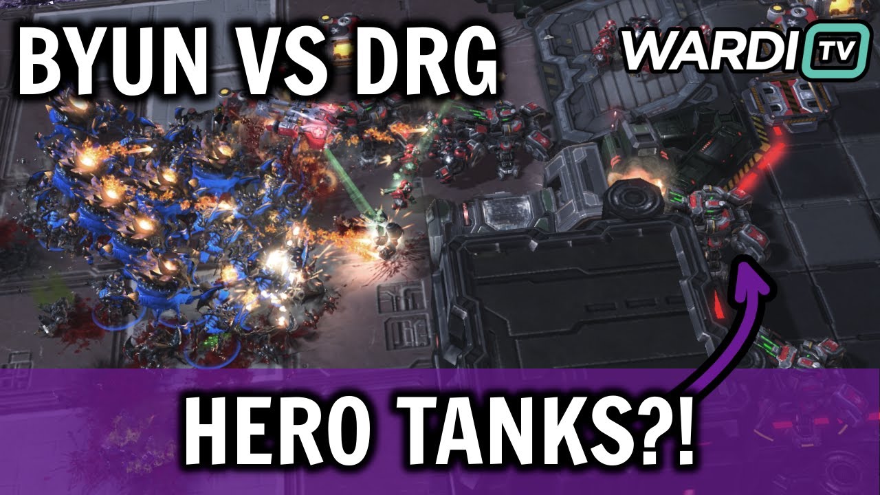 ByuN vs DRG - HERO TANKS TO THE RESCUE?! (TvZ) - YouTube