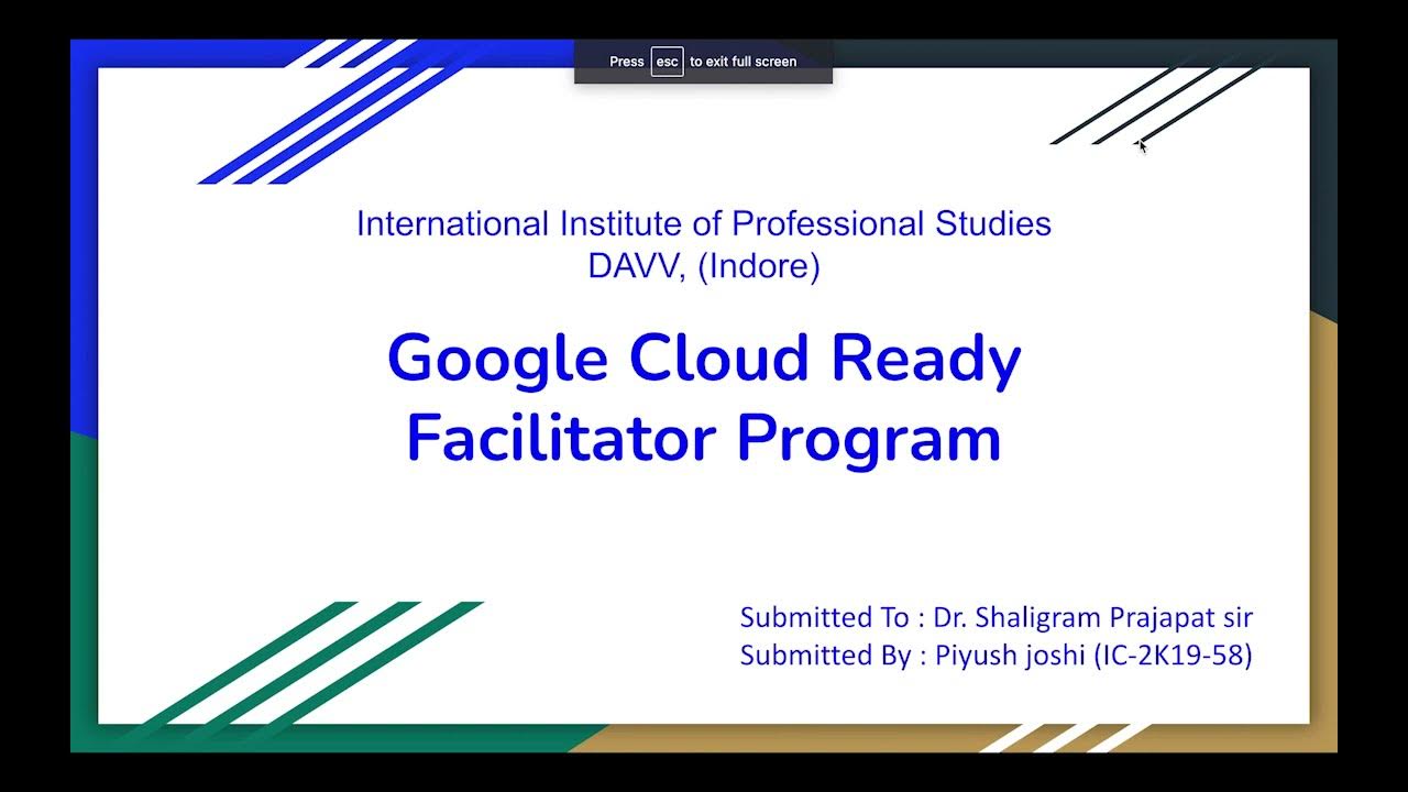 GoogleCloudReady Facilitator Program || Project Video - YouTube