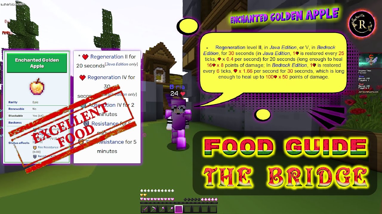 FOOD GUIDE: The Bridge! || JARTEX NETWORK || MINECRAFT - YouTube