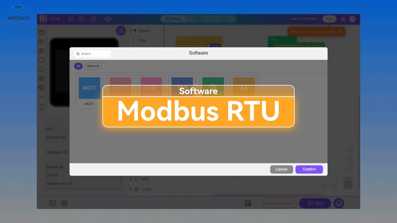 【UiFlow2 Basic Tutorial 】Modbus RTU - YouTube