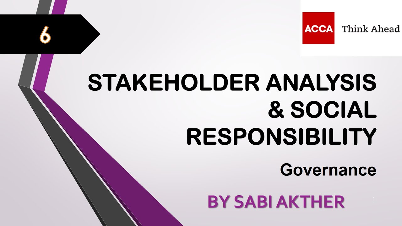 ACCA I Strategic Business Leader (SBL) I Stakeholder Analysis - SBL ...