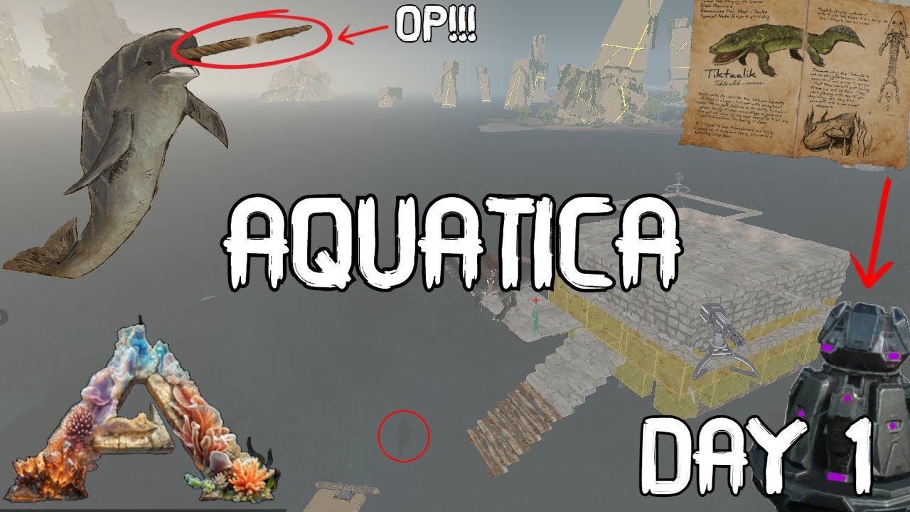 WE PLAYED DAY 1 OF THE NEW DLC AND THIS IS WHAT HAPPENED | ARK AQUATICA ...
