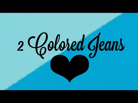 DIY two colored jeans ( How to) - YouTube