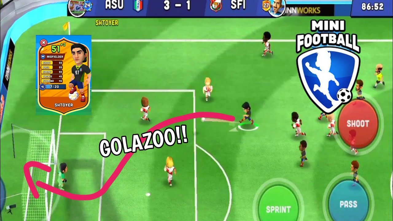 MINI FOOTBALL 3-5-2 | pvp Football Gameplay #22 #southmgames # ...
