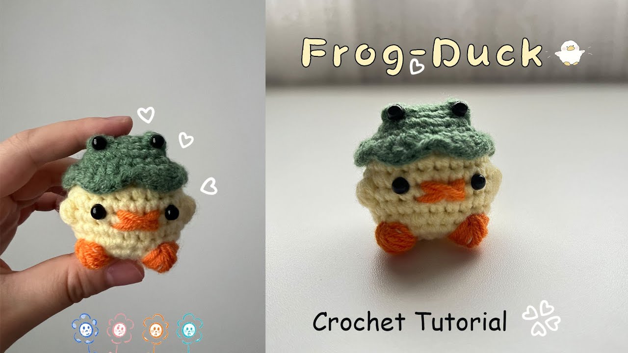 ♡Frog-Chick Crochet Tutorial♡ | So easy! |The Cutest Presence on Your ...