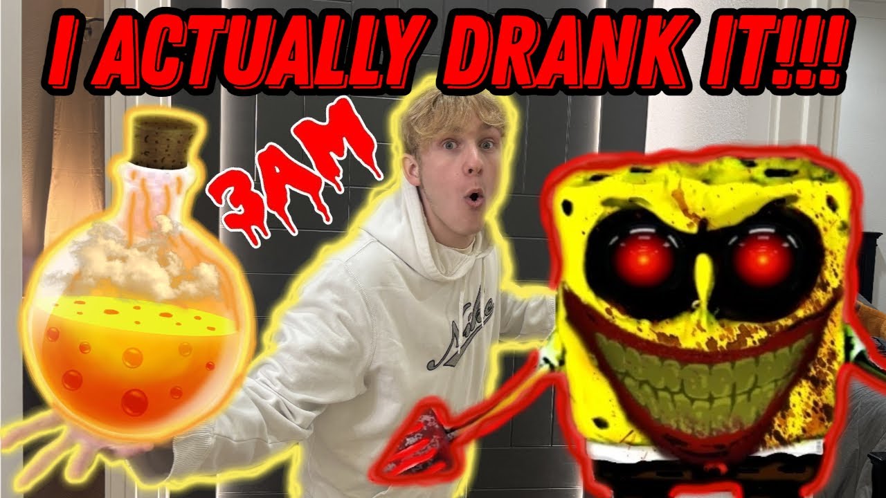 DO NOT DRINK THE SPONGEBOB.EXE POTION AT 3 AM!!! (He came back again ...