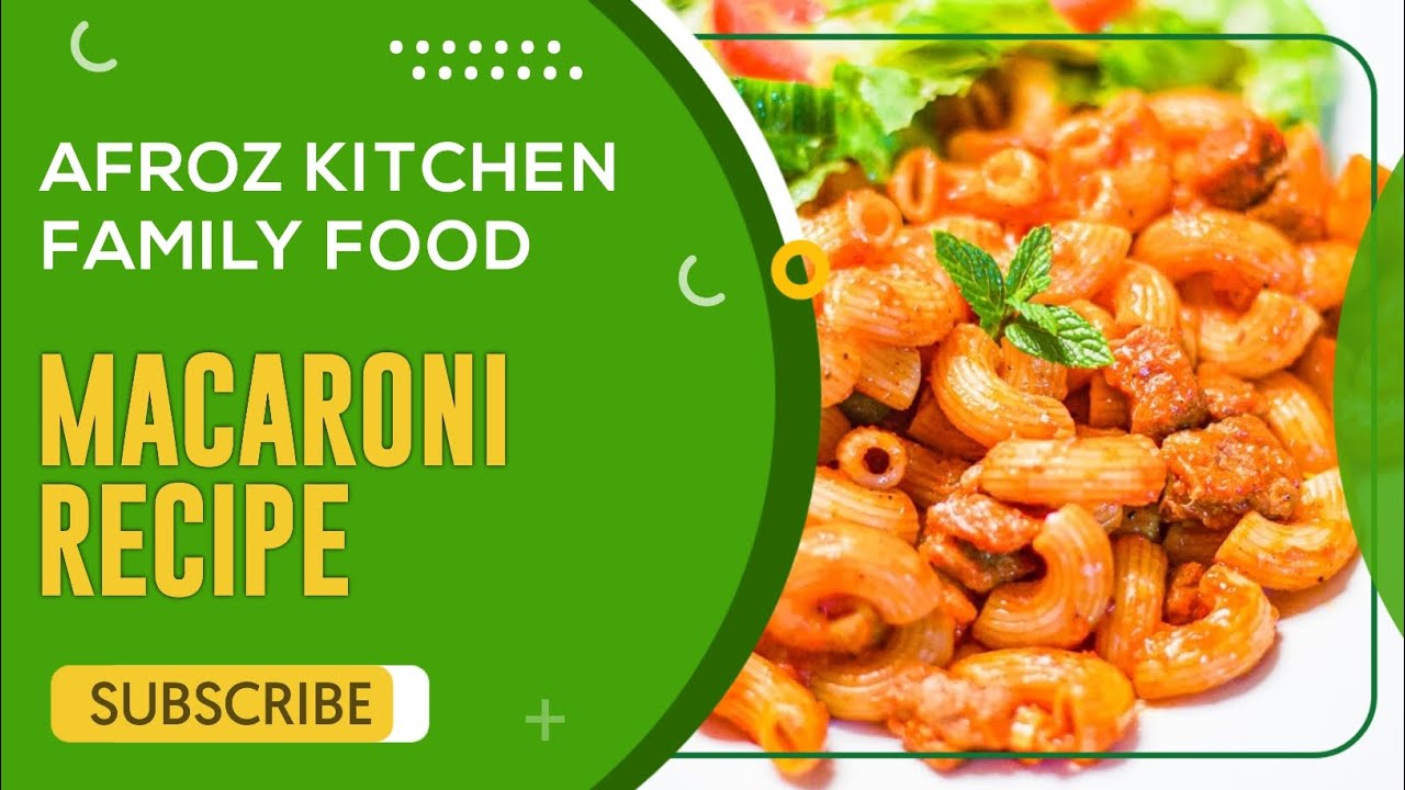 How to make macaroni/chicken n veg macaroni/by Afroz kitchen family ...