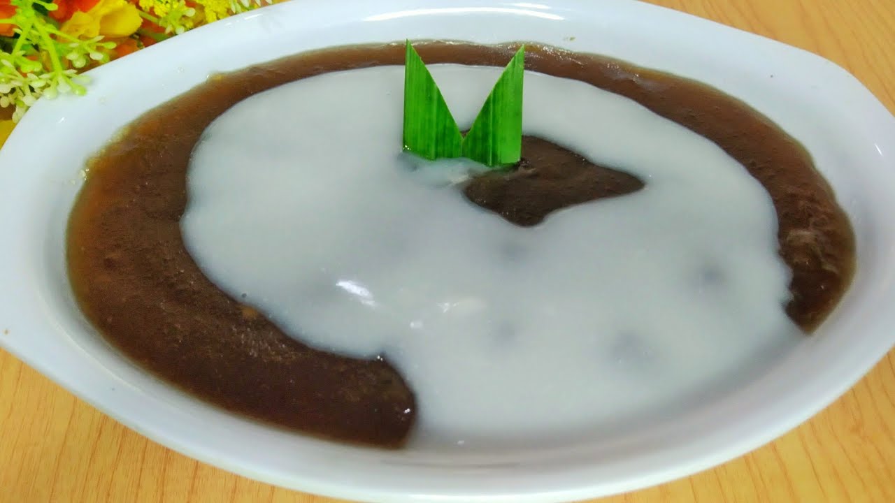 Cara masak bubur sagu gula merah kuah santan - YouTube