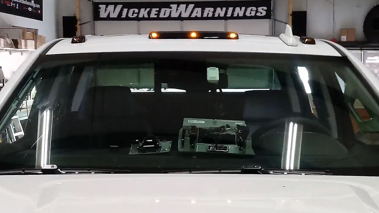 GM Trucks Strobe Cab Roof Lights with Auto Flasher by Wicked Warnings ...