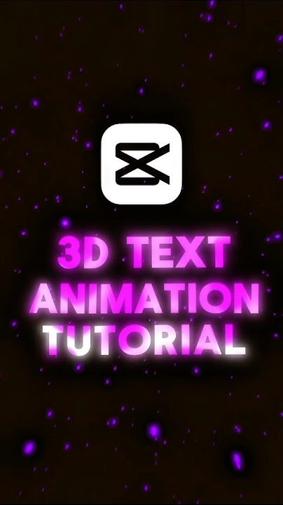 3D Text Animation Tutorial💥 |Capcut Tutorial | #shorts #shortsfeed #capcut #capcuttutorial - YouTube