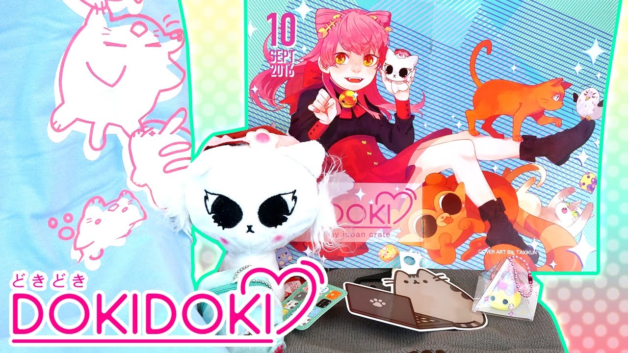Doki Doki Crate "Cat Theme" September 2016 Unboxing - Kawaii ...