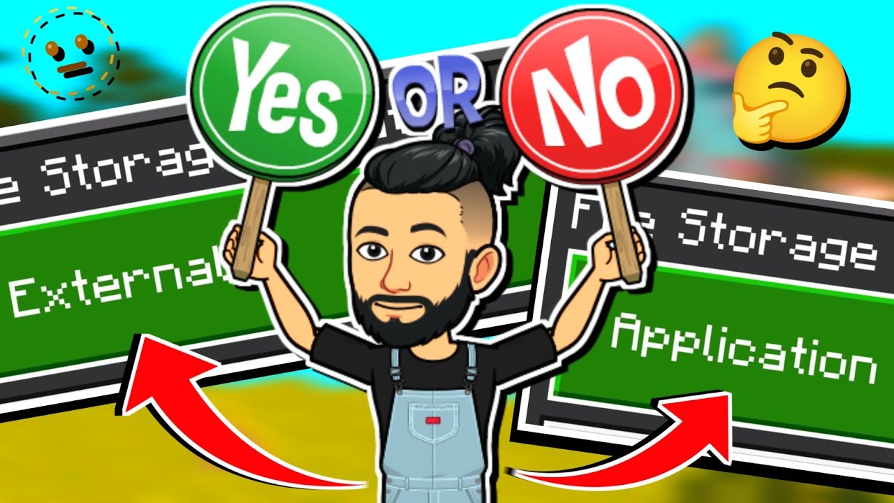 APPLICATION OR EXTERNAL WHICH IS GOOD ? | MINECRAFT FILE STORAGE - YouTube