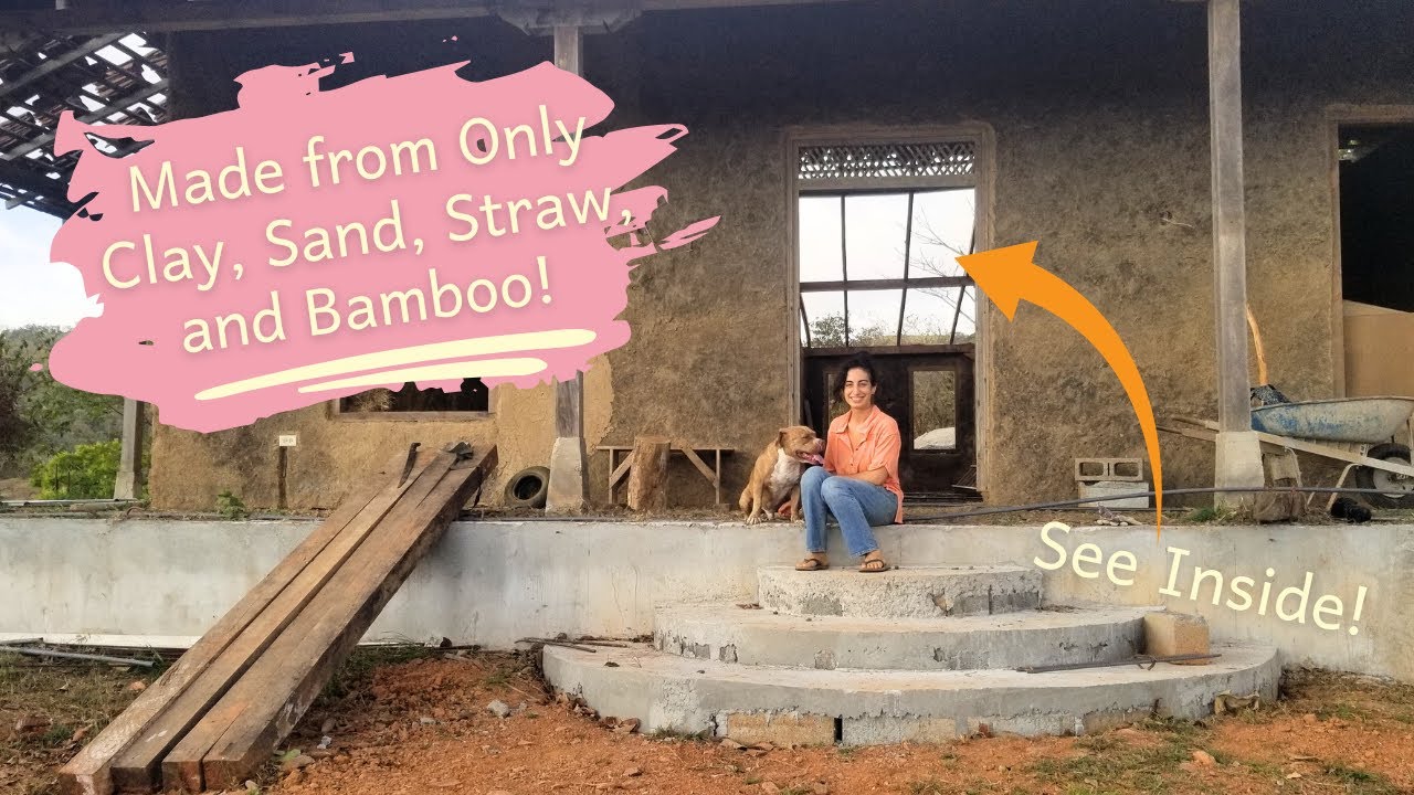 Mud Home Tour! (Mid-Construction) -- No Cement, All Natural Home - YouTube