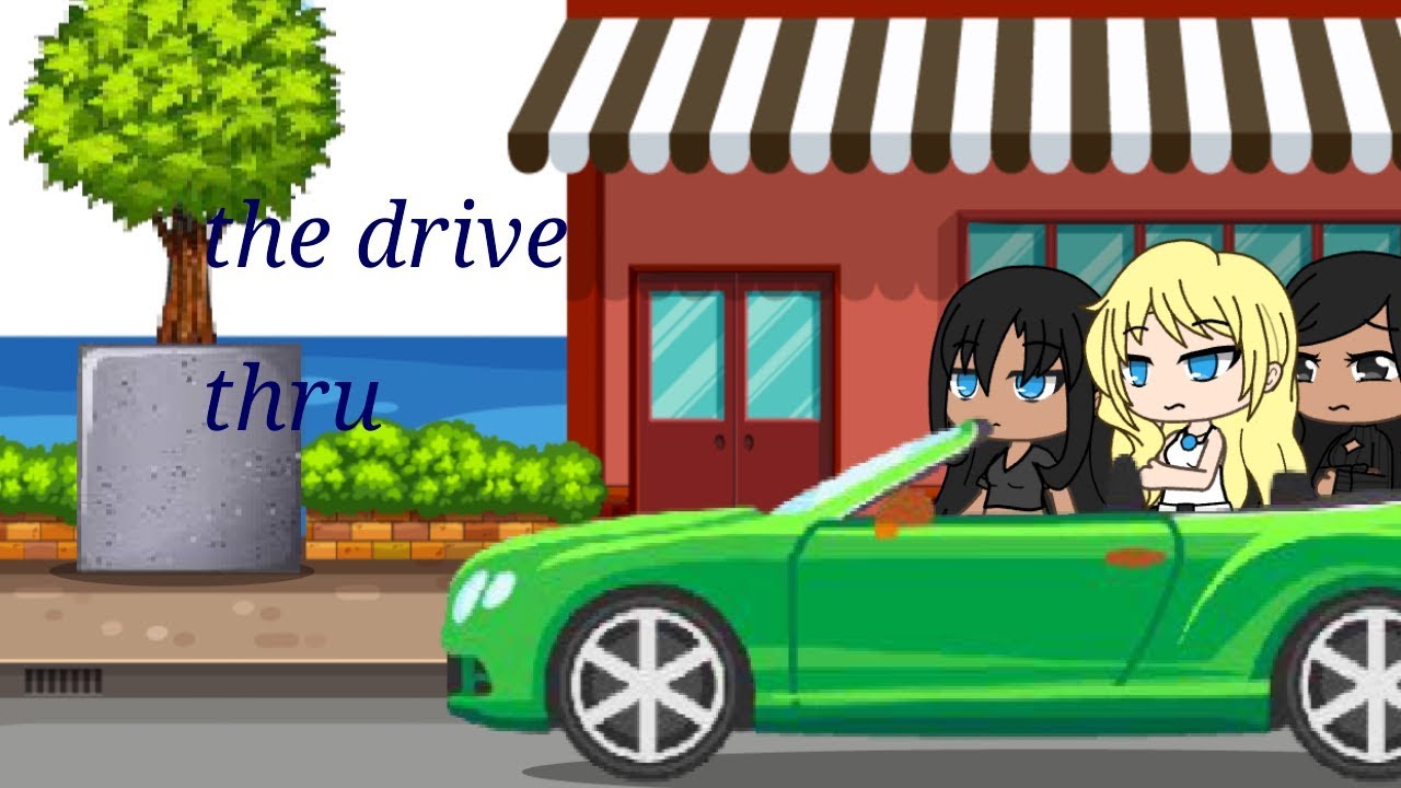 kardashians at the drive thru | gacha life | gacha sandy - YouTube