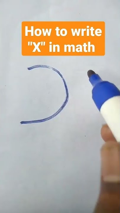 how to write "X" in math #shorts #mathematics #math #mathematician # ...