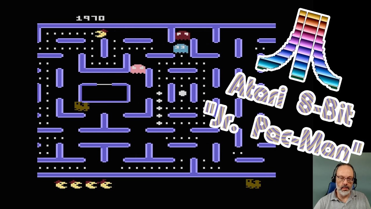 Atari 8-Bit Game Play, Jr. Pac Man - YouTube