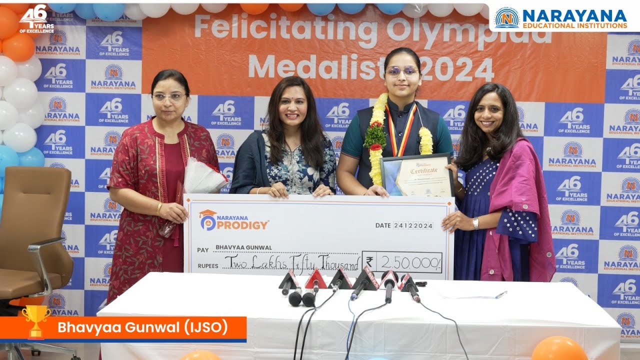Global Champion Speaks, Narayana Olympiad Winner Bhavyaa Gunwaal Shares ...