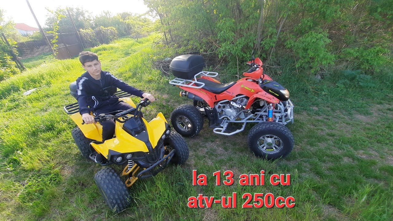cu noul ATV 250cc Lida, prima mea cursă la 13 ani‼️😃 - YouTube