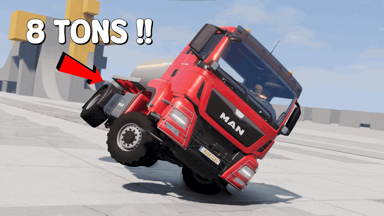 MAN TGS TRUCK EXTREME DURABILITY AND CRASH TEST | BeamNG.Drive - YouTube