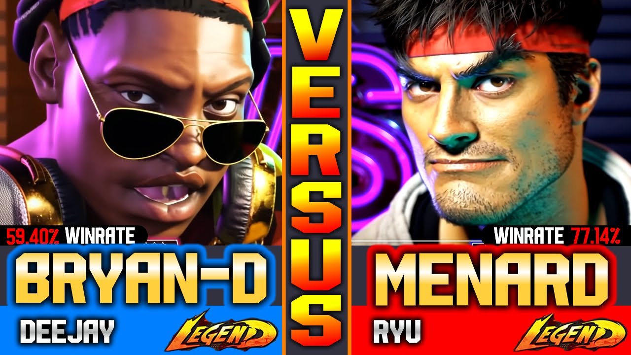 SF6 MenaRD (Ryu Vs Deejay) Bryan-D Street Fighter 6 Gameply High Level ...