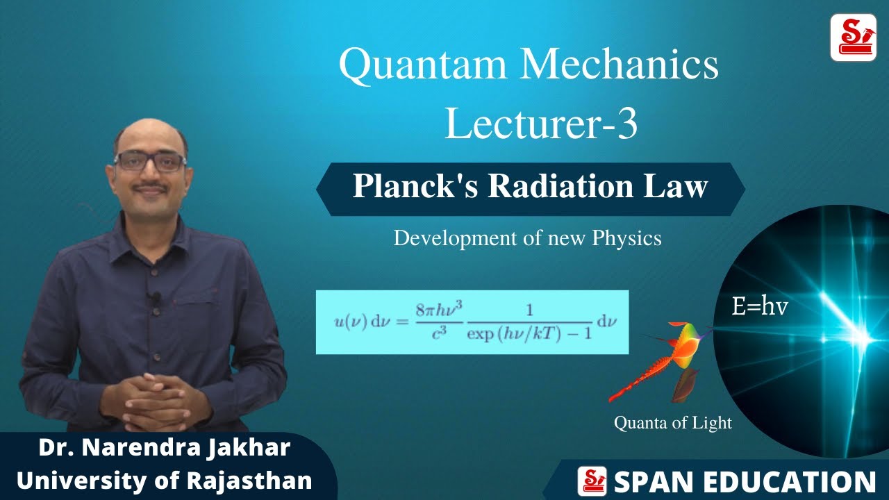 Rayleigh - Jeans Law, Weins Law and Planck's Radiation Law - YouTube
