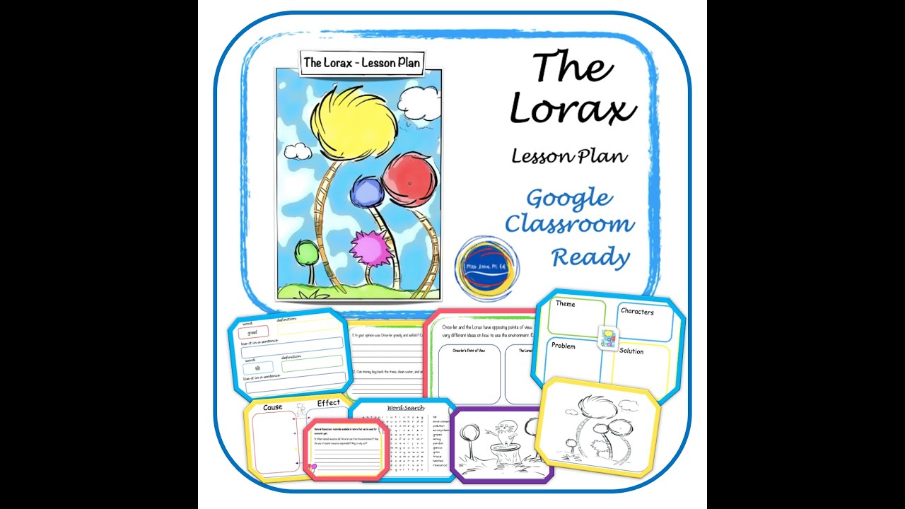 The Lorax by Dr. Seuss Earth Day Lesson Plan Video - YouTube