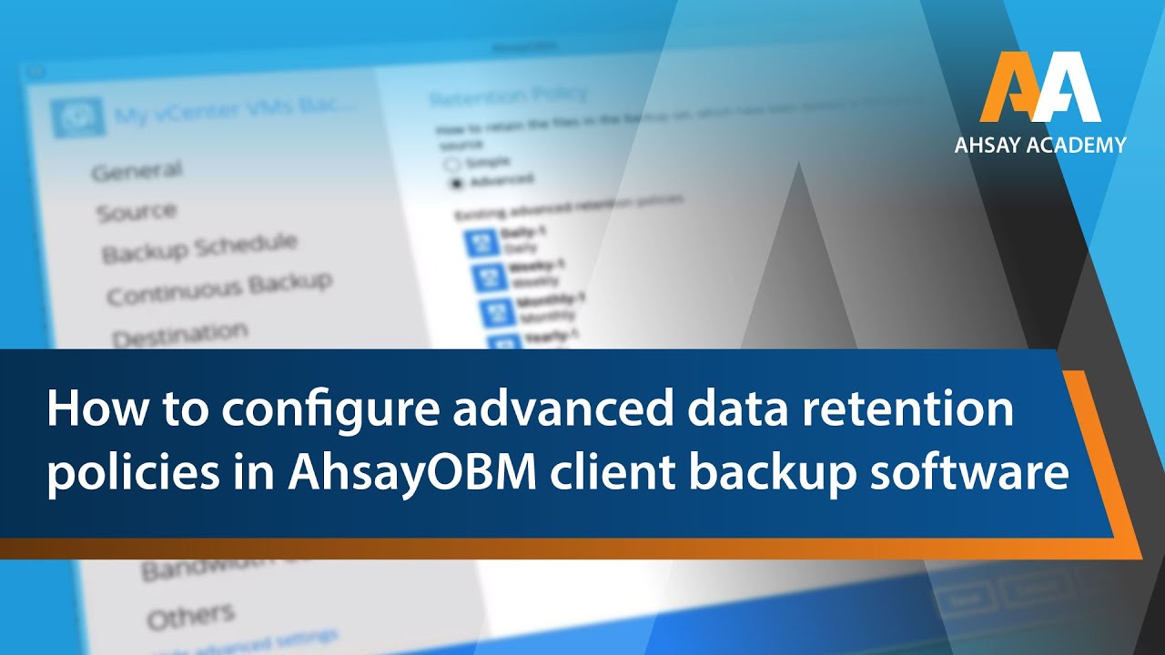 How to configure advanced data retention policies in AhsayOBM client ...