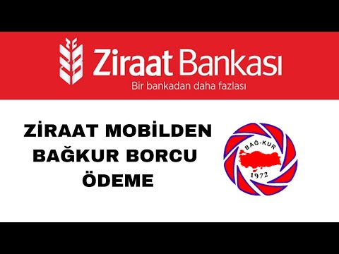 Ziraat Mobilden Bağkur Ödeme İşlemi