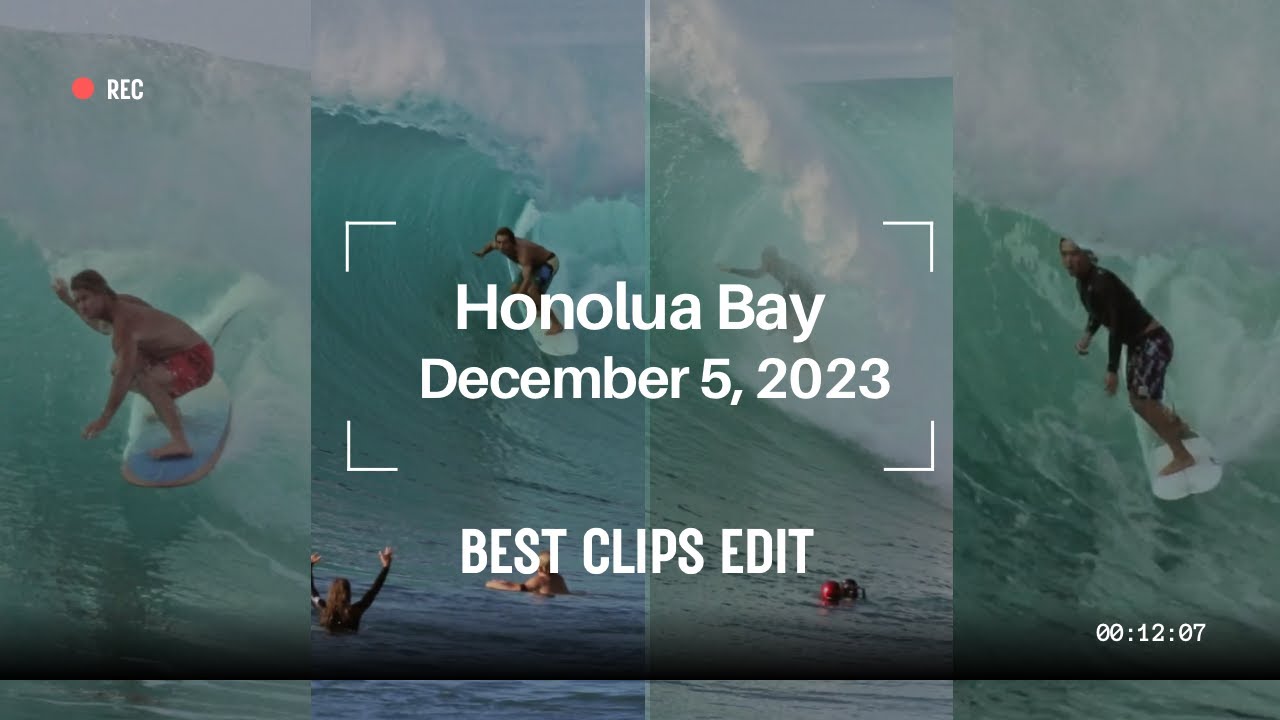 GOOD Honolua Bay West Maui Surfing Hawaii - December 5, 2023 (EDIT) (4K ...