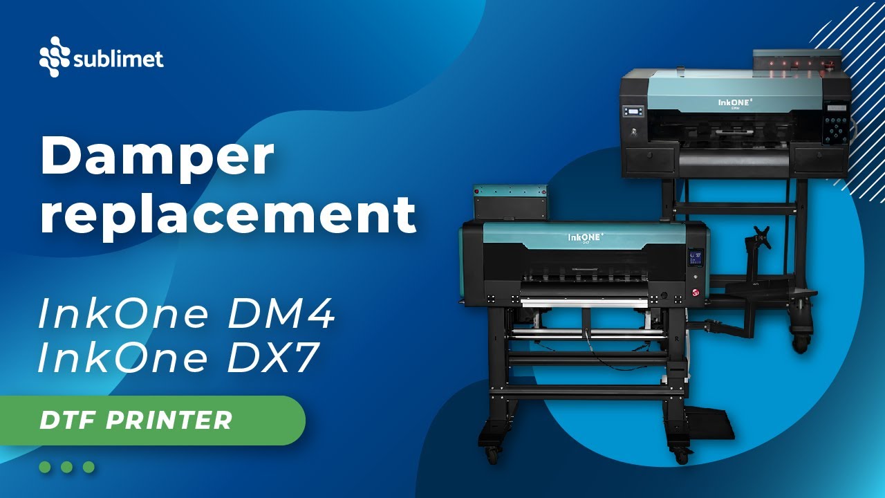 How to Install the Damper on InkOne DM4 and DX7 Printers - YouTube
