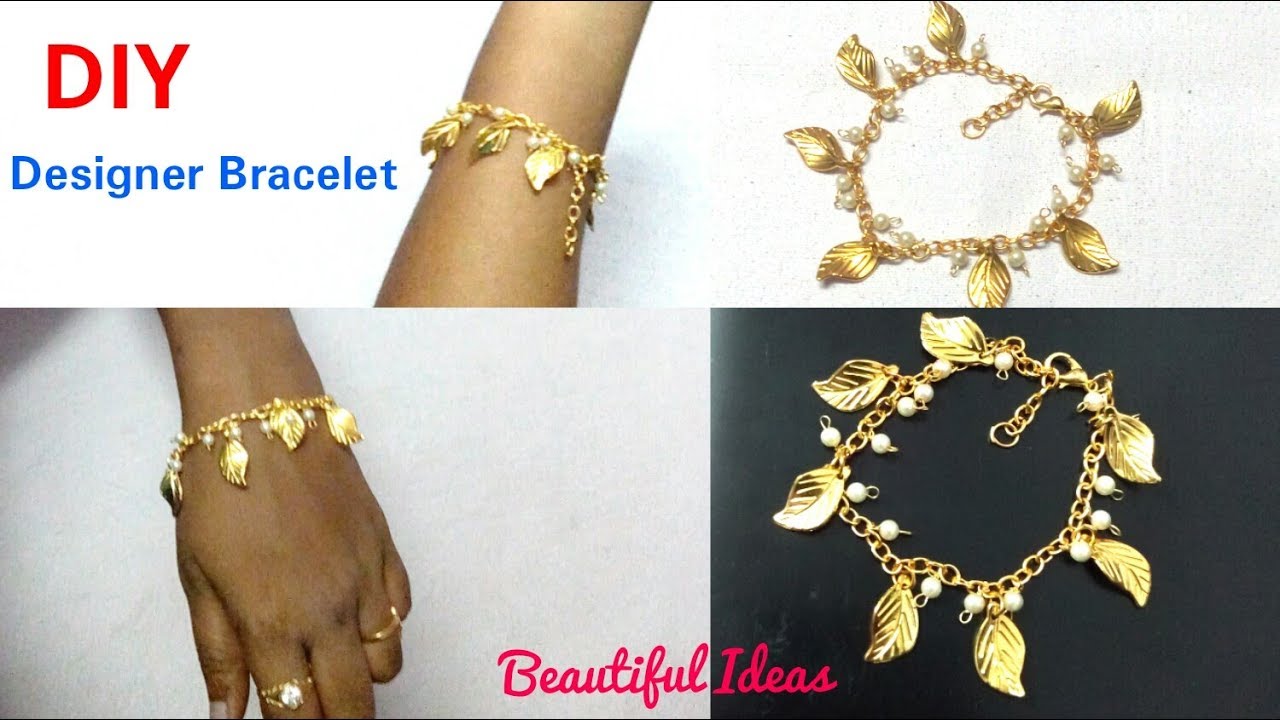 DIY/Bracelet Making Step by Step at Home/Easy & Simple Making designer ...