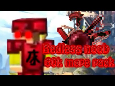 bedless noob 60k pack mcpe - YouTube