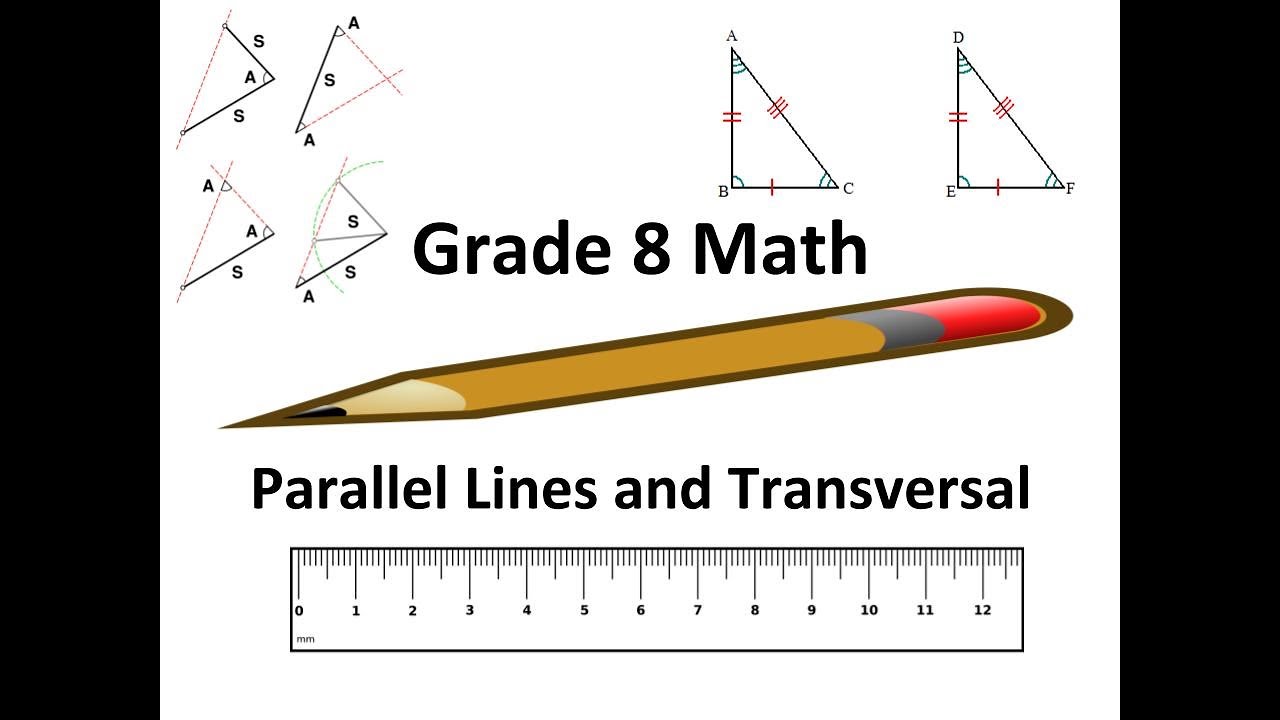 Grade 8 Parallel Lines and Transversals - YouTube