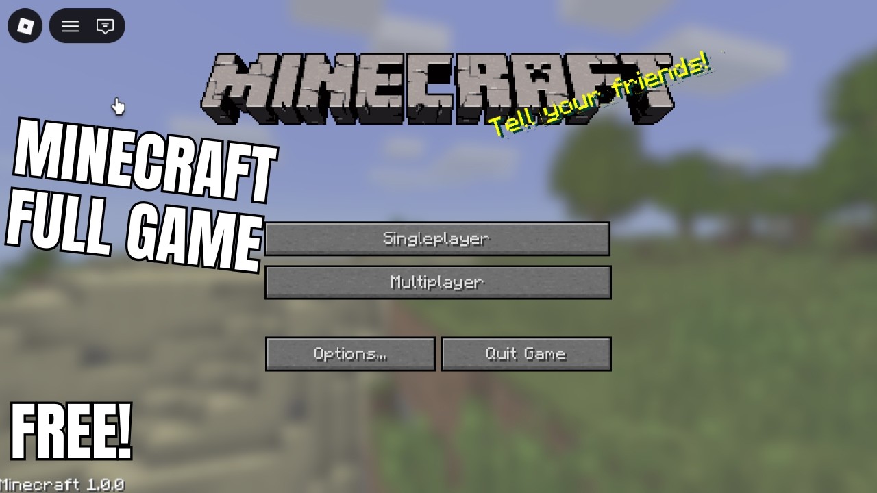 ROBLOX - Minecraft Full Game! (FREE/UNCOPYLOCKED) - YouTube
