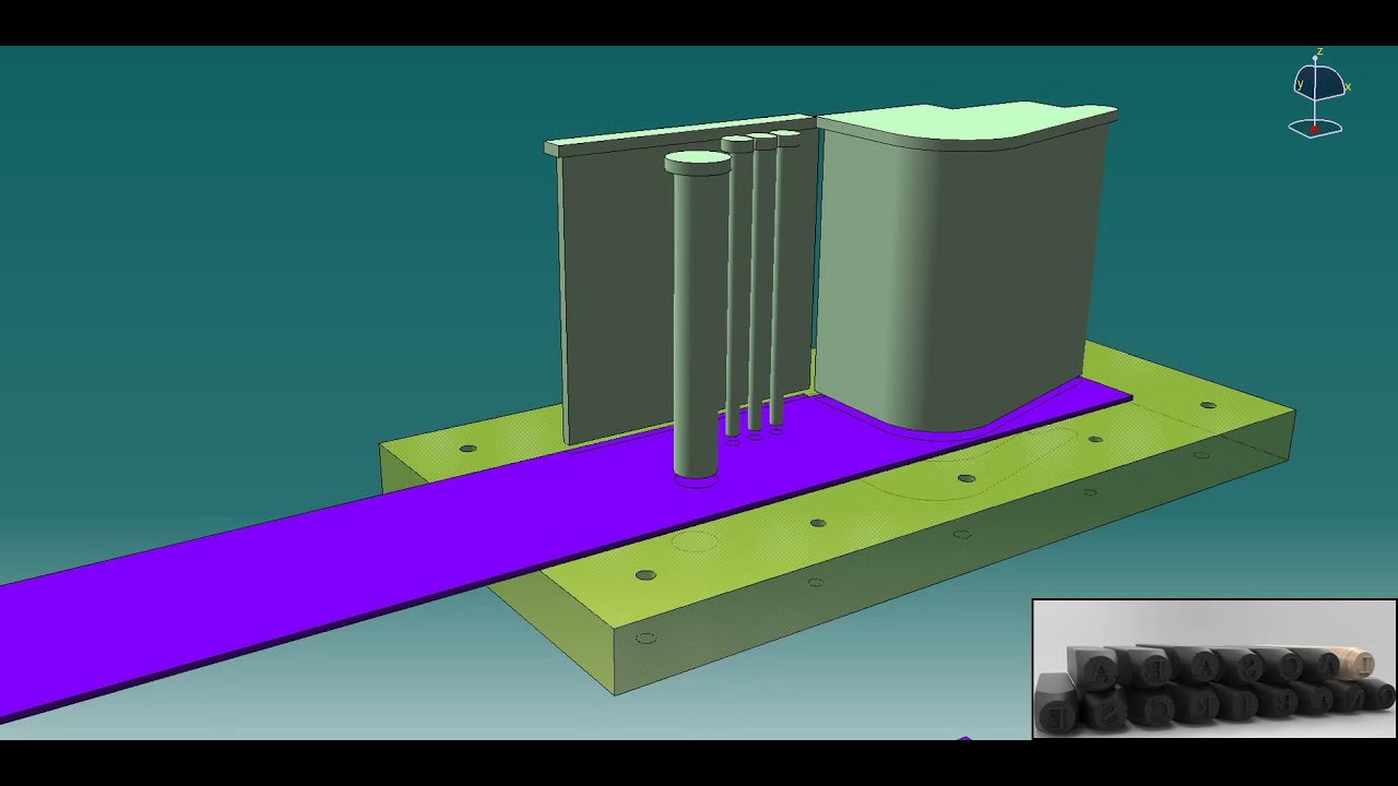 Troquel progresivo. Detalle solo de punzones y matriz. DEDUCETU - YouTube