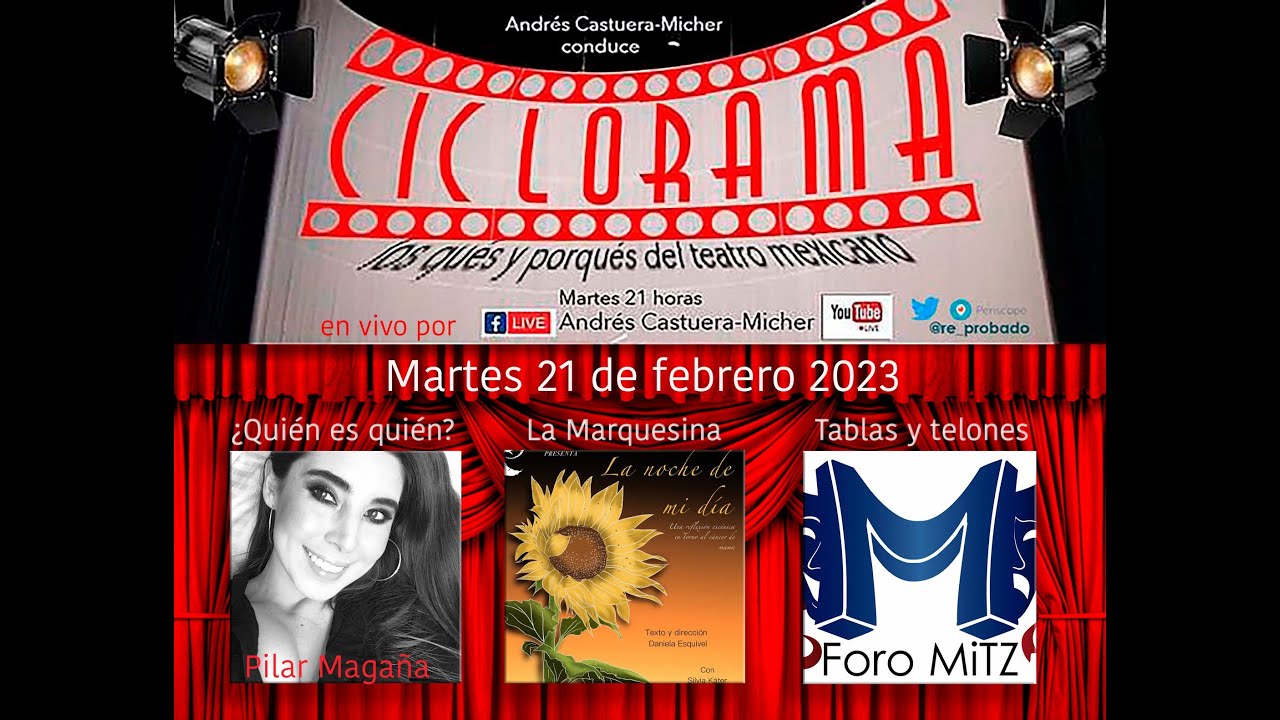 Ciclorama programa 137: Pilar Magaña // La Noche de mi día // Foro Mitz - YouTube
