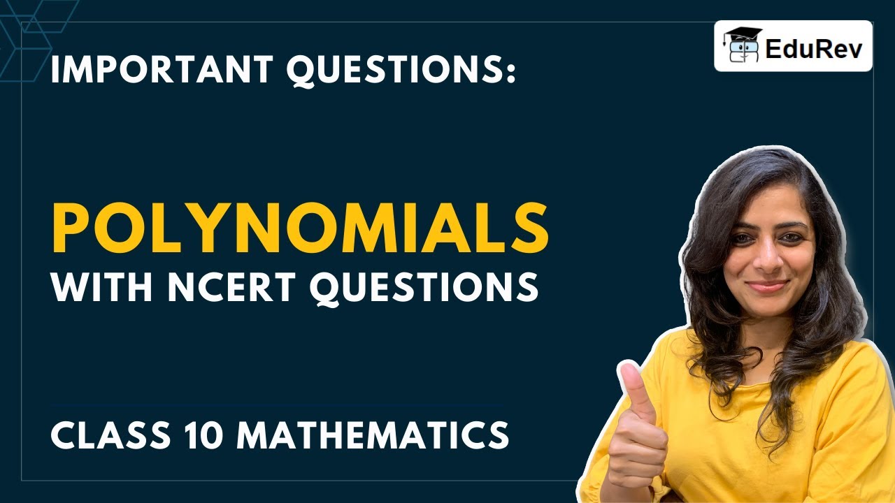 Important Questions: Polynomials - Class 10 Mathematics - YouTube