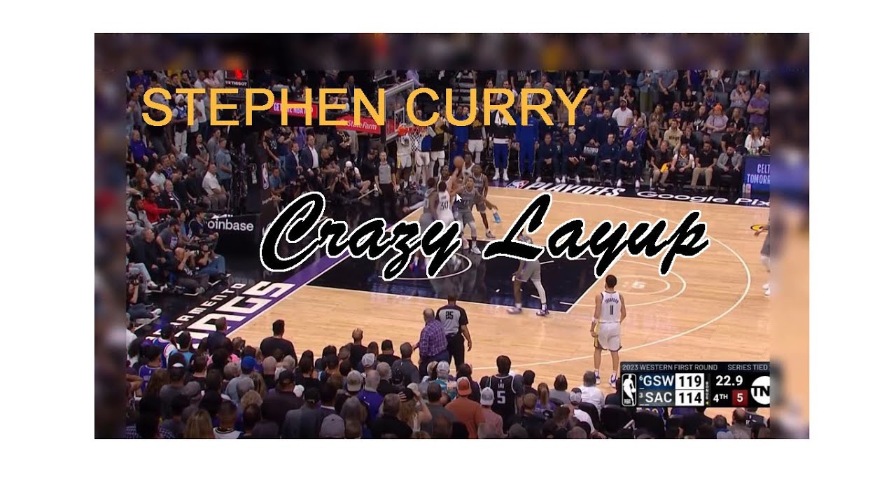 Stephen Curry crazy layup on Game 5 againsts Sacramento Kings - YouTube