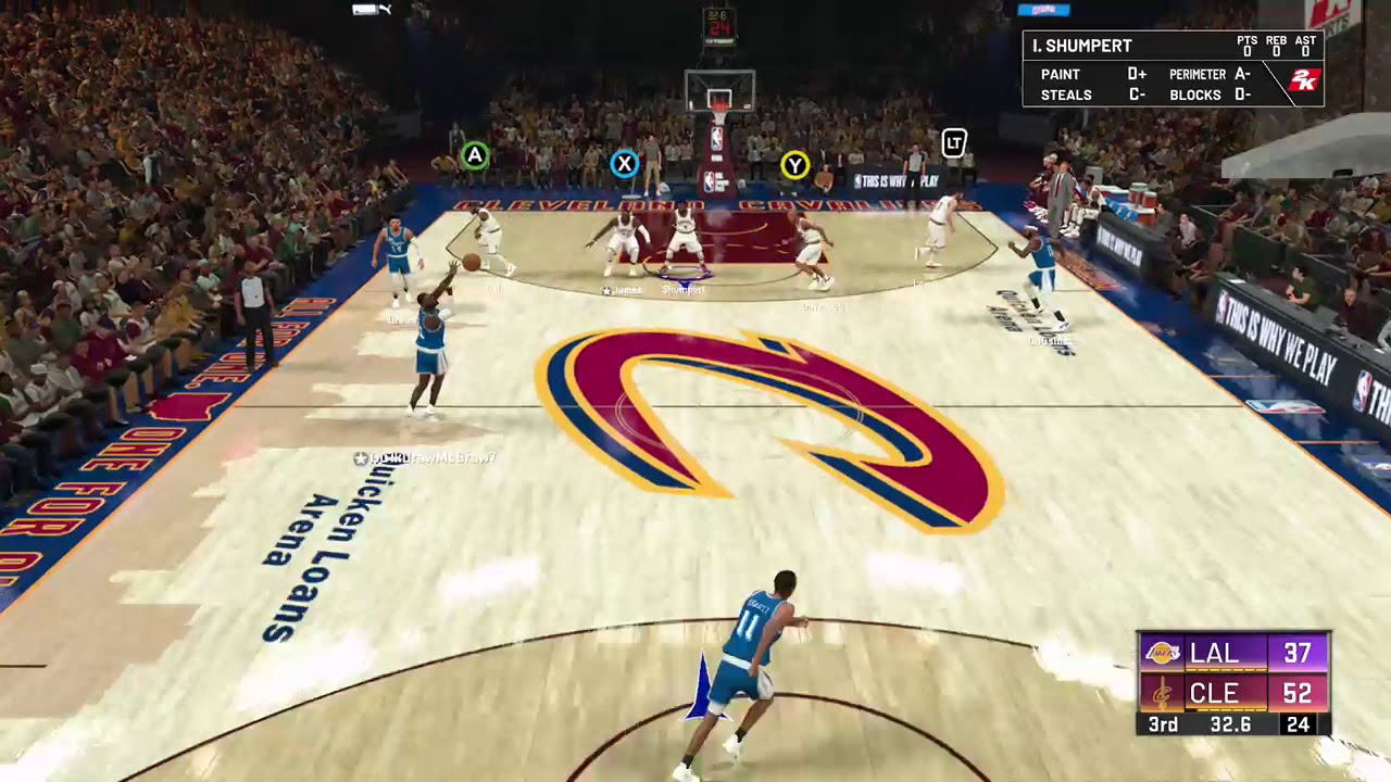 NBA 2k20 half court shot - YouTube