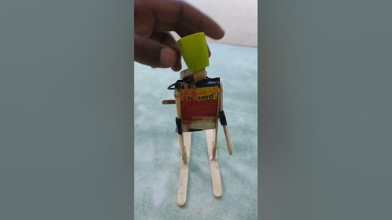 walking robot home made | easy step guide|| how to make mini robot at ...